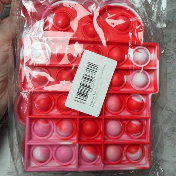 Toys | Red And Pink Heart Pop It Fidget Toy | Poshmark
